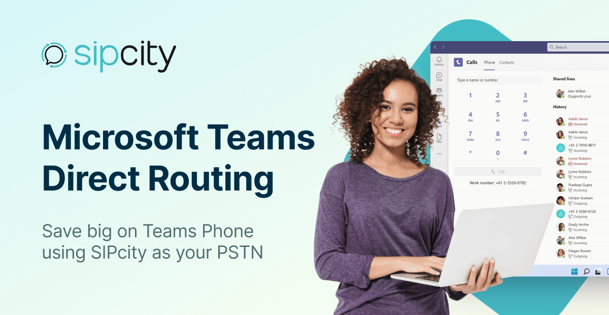Teams Direct Routing with SIPcity