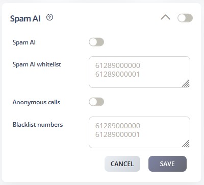 Spam Call Blocking and Number Rejection Rules | SIPcity - VoIP Australia
